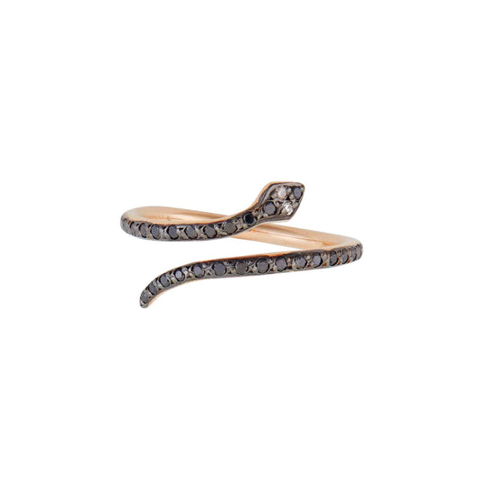 Small Black Python Ring